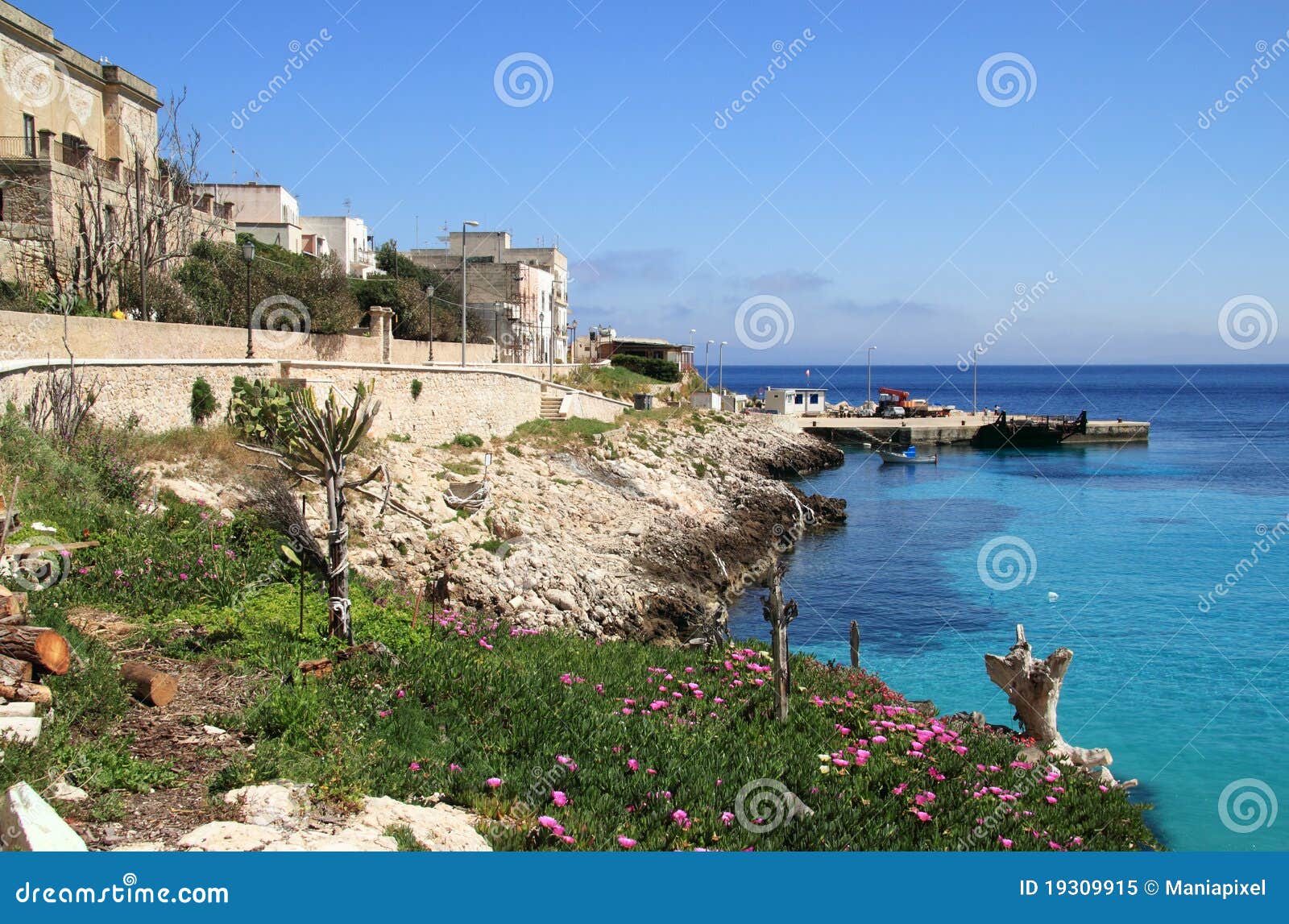Levanzo island in Sicily stock image. Image of homes - 19309915
