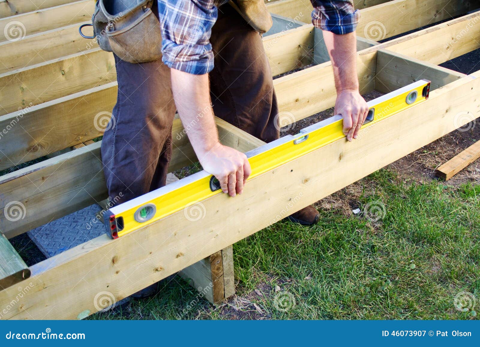 Is it level? stock image. Image of workplace, house, builder - 46073907