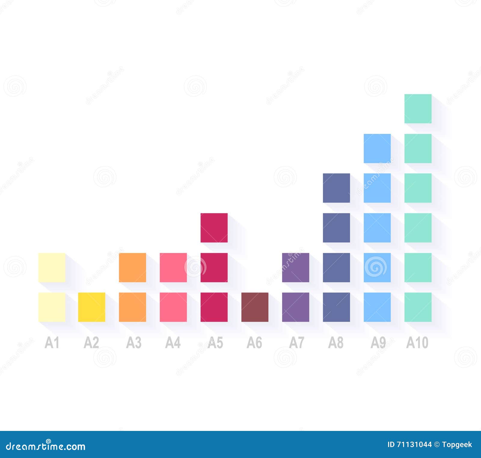 Level Chart with Colored Arrows Stock Vector - Illustration of arrow ...