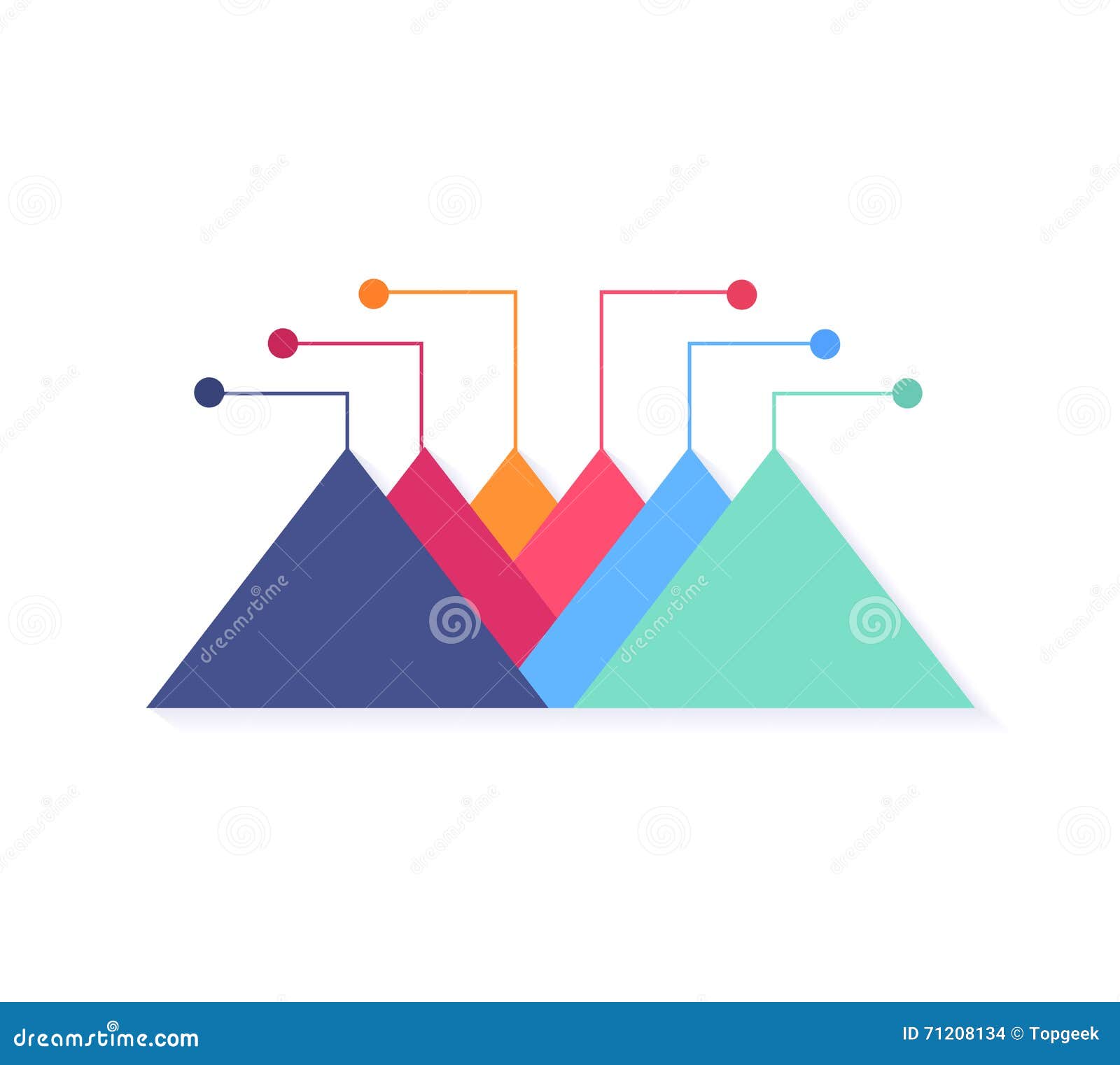 Level Chart with Colored Arrows Stock Illustration - Illustration of ...