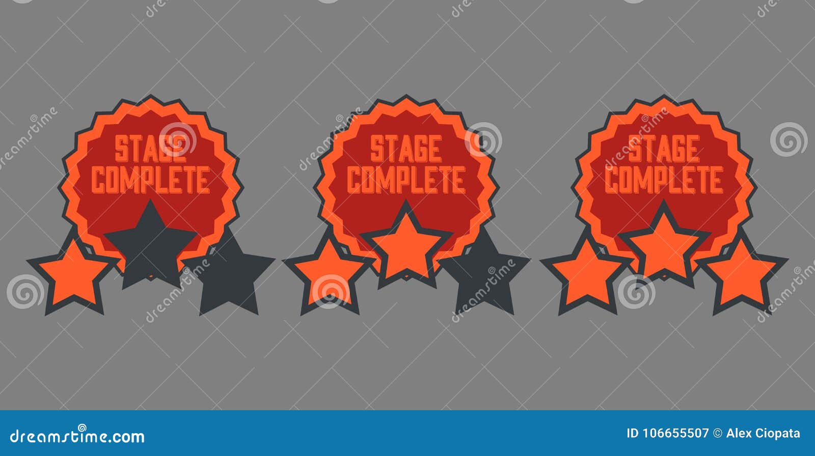 Level complete Badge stock vector. Illustration of icon - 106655507 Level complete Badge stock vector. Illustration of icon - 106655507