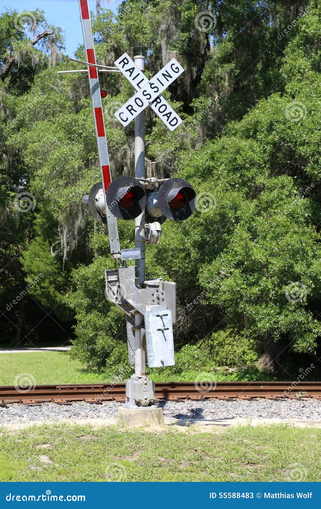 Level crossing stock image. Image of sign, open, flash - 55588483