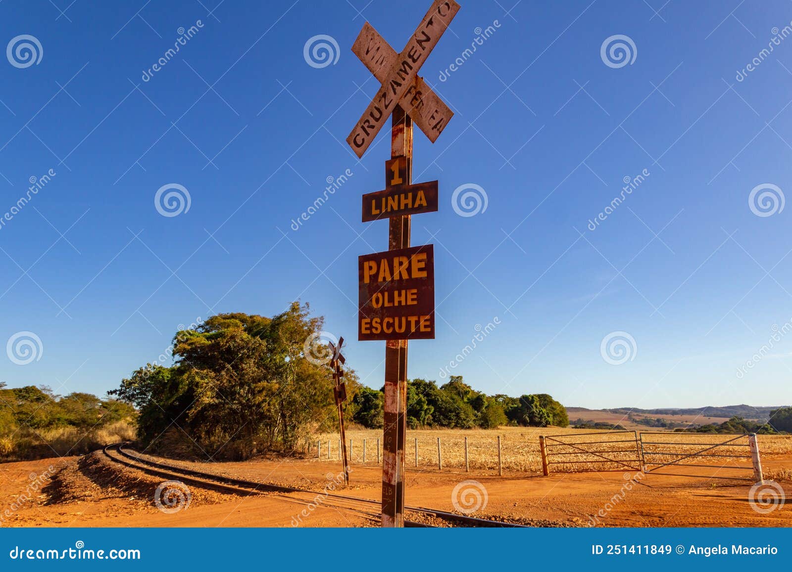 Level Crossing Warning Signal in Brazil. Stock Image - Image of ... Level Crossing Warning Signal in Brazil. Stock Image - Image of ...