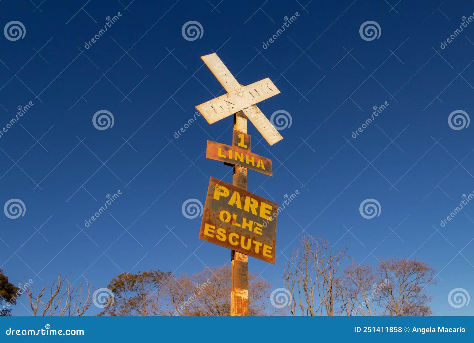 Level Crossing Warning Signal in Brazil. Stock Photo - Image of ... Level Crossing Warning Signal in Brazil. Stock Photo - Image of ...