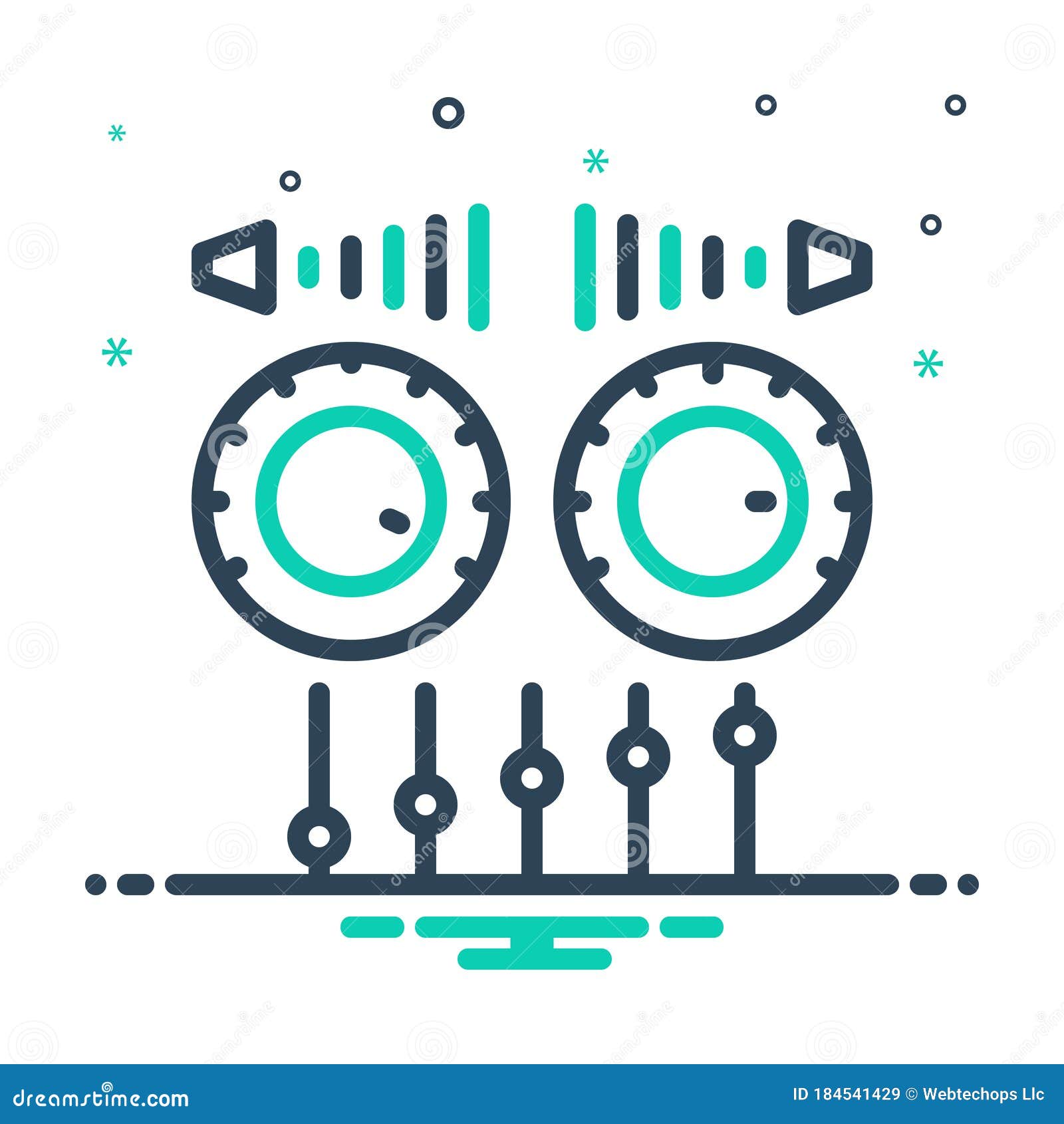 Mix Icon for Level, Balance and Power Stock Vector - Illustration of ...