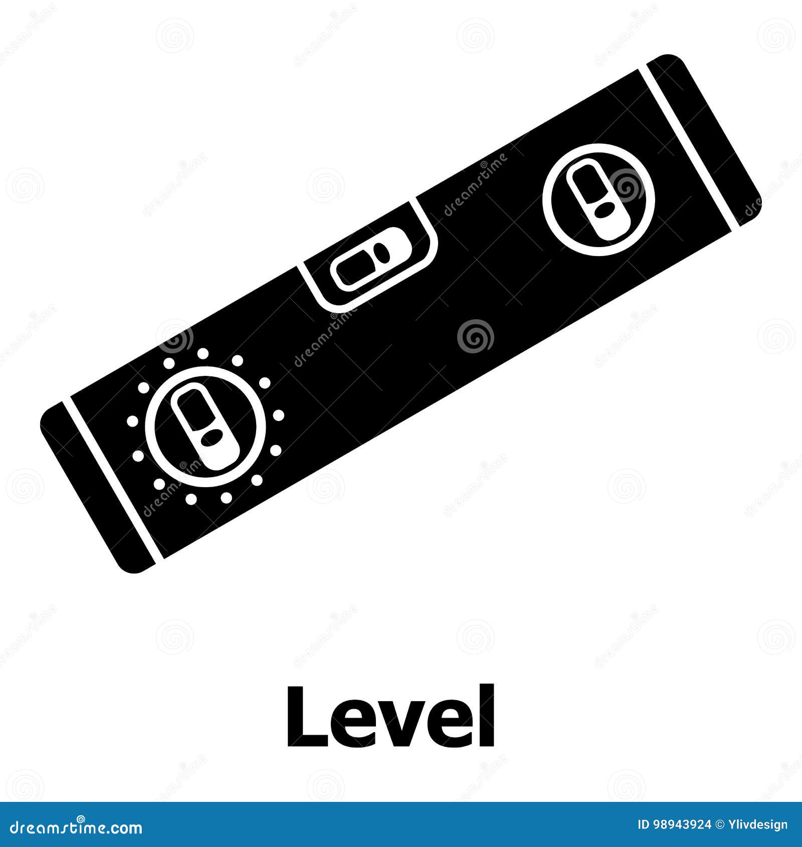 Level Icon, Simple Black Style Stock Vector - Illustration of design ...