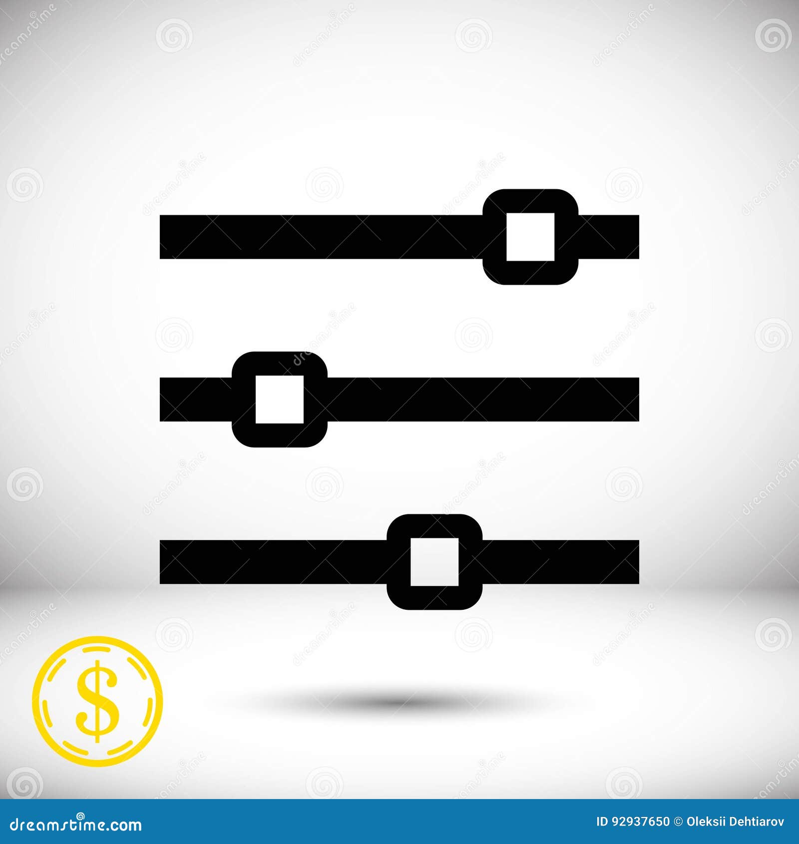 Level Icon Stock Vector Illustration Flat Design Stock Vector ...
