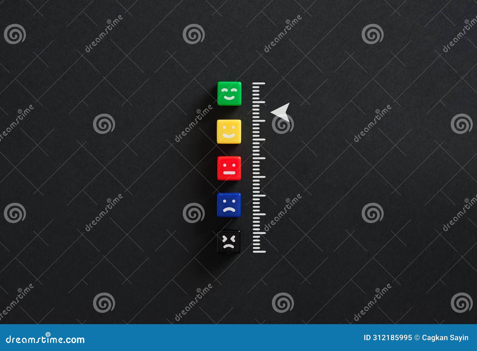 Level Indicator Measuring the Customer Satisfaction Stock Image - Image ...