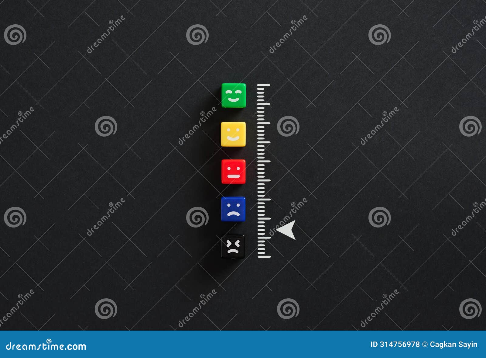 Level Indicator Measuring the Customer Satisfaction Stock Photo - Image ...