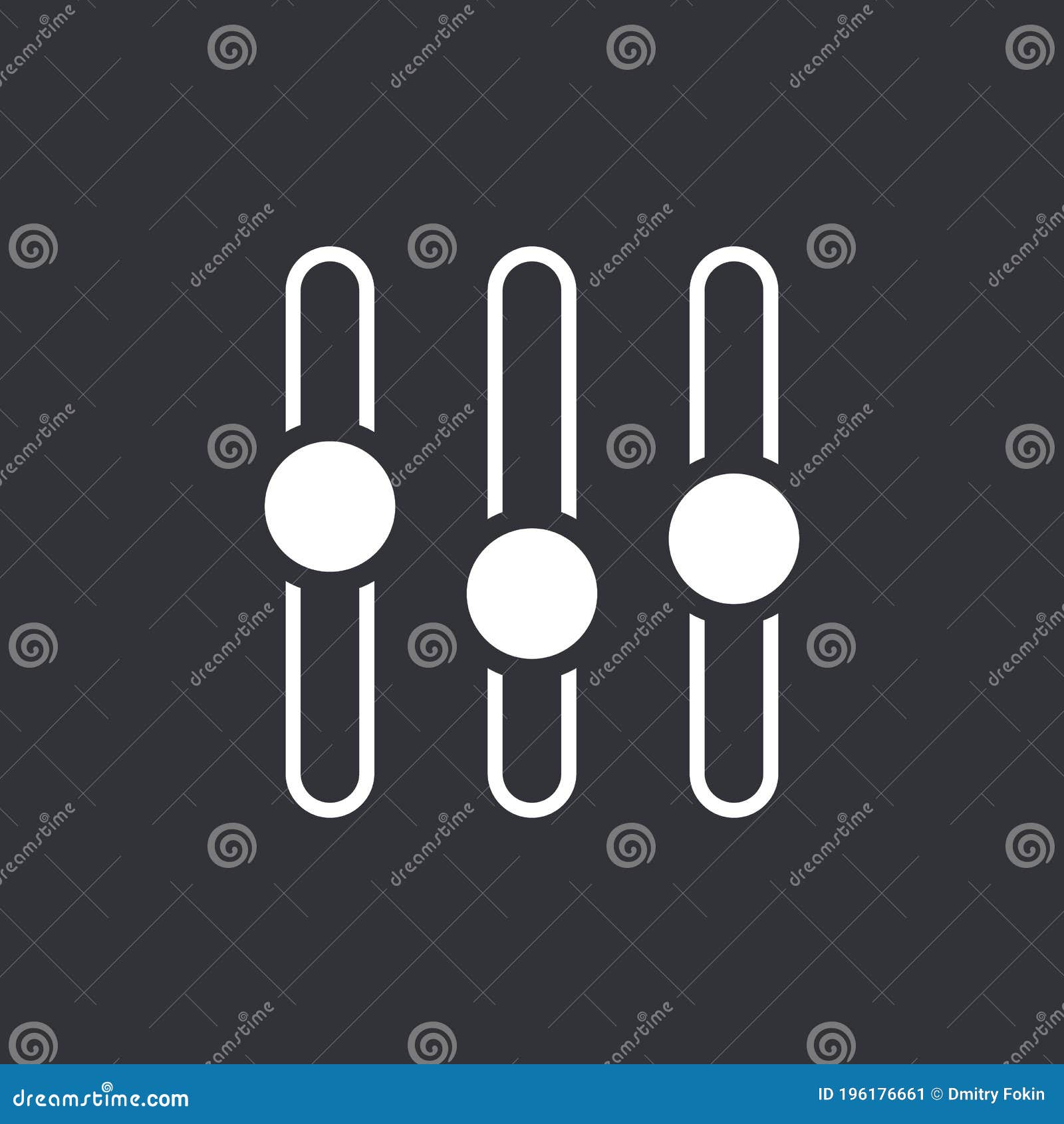 Equalizer Line Icon. Adjustment Outline Symbol, Modern Minimal Flat ...