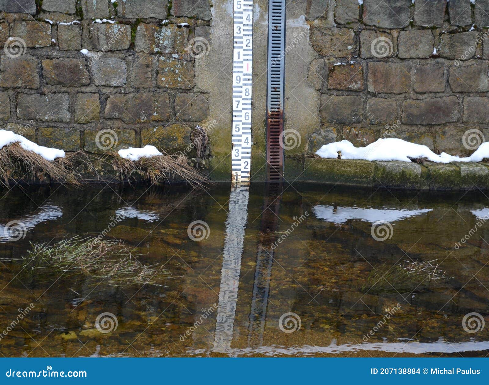 Level Measuring Device on the Creek and River. during Floods, it ... Level Measuring Device on the Creek and River. during Floods, it ...