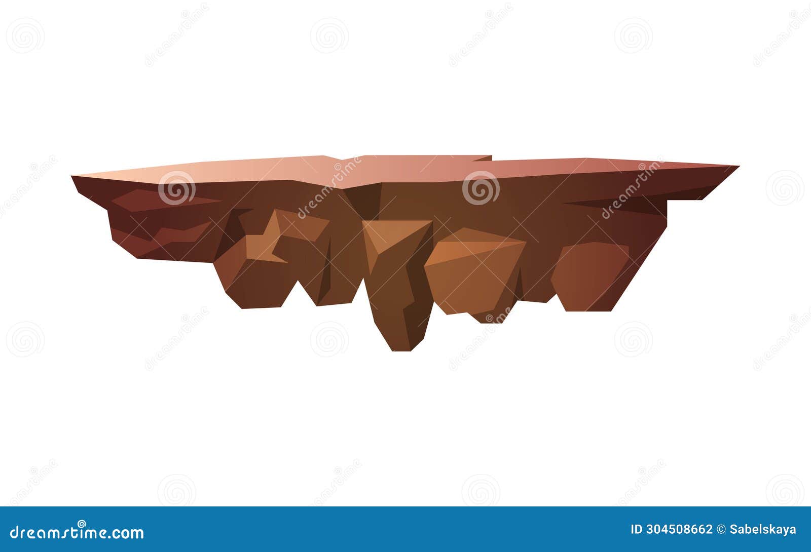 Level platform game asset. stock illustration. Illustration of ...