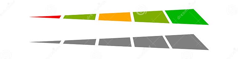 Level, Progress Bar, Indicator. Low-high Progression, Guage, Meter and ...