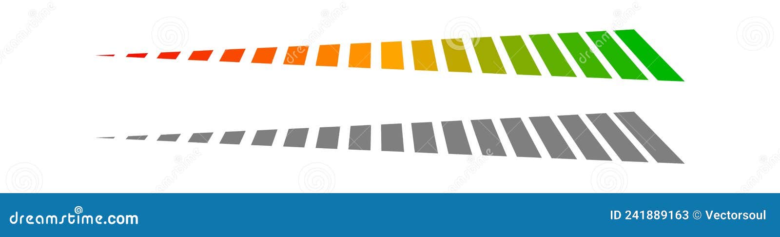 Level, Progress Bar, Indicator. Low-high Progression, Guage, Meter and ...