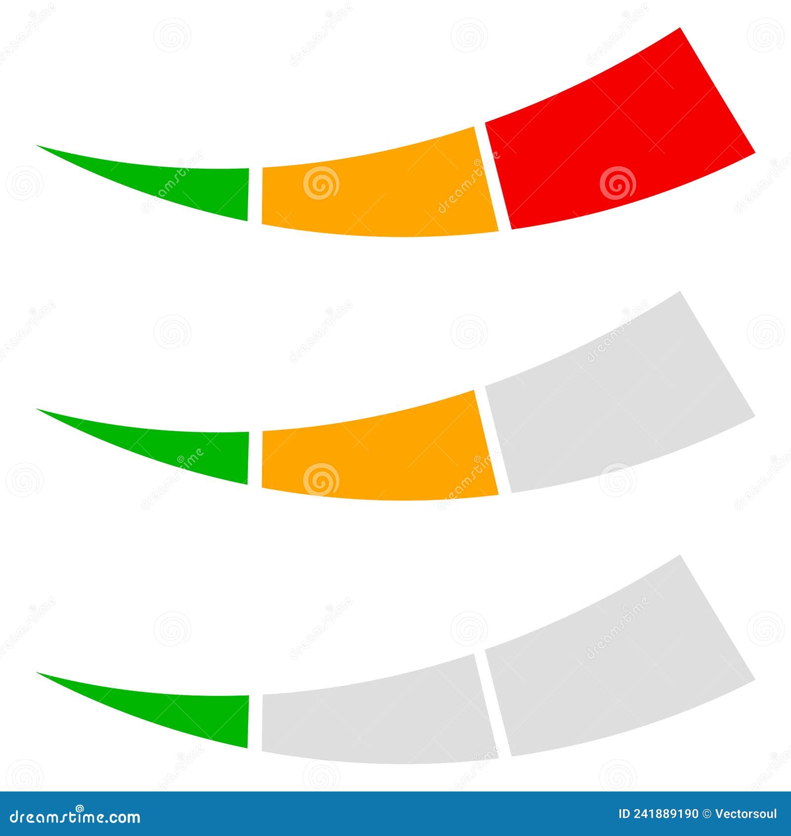 Level, Progress Bar, Indicator. Low-high Progression, Guage, Meter and ...