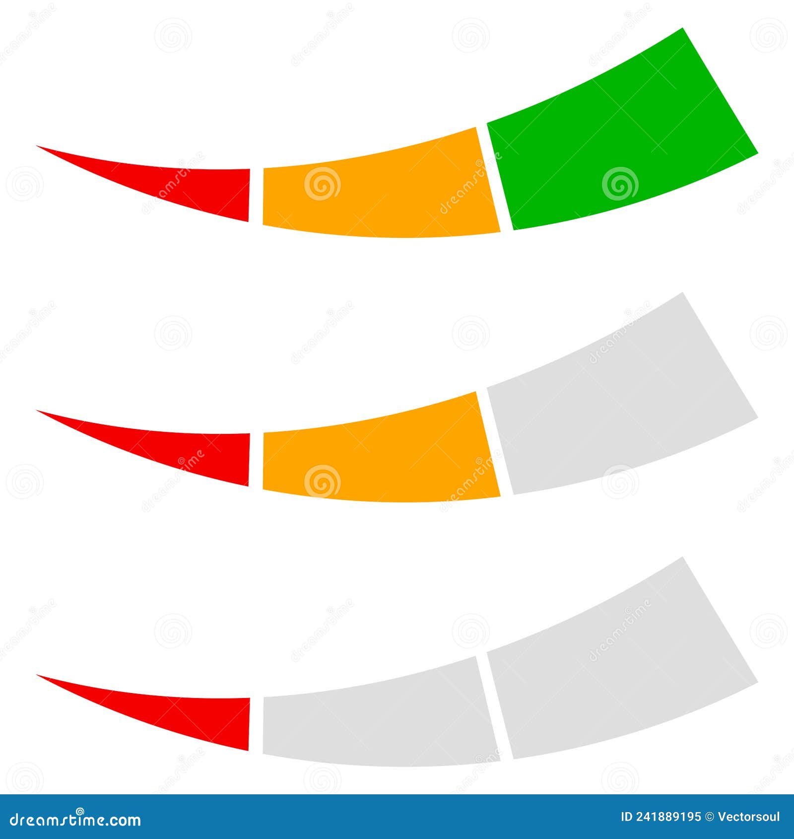 Level, Progress Bar, Indicator. Low-high Progression, Guage, Meter and ...