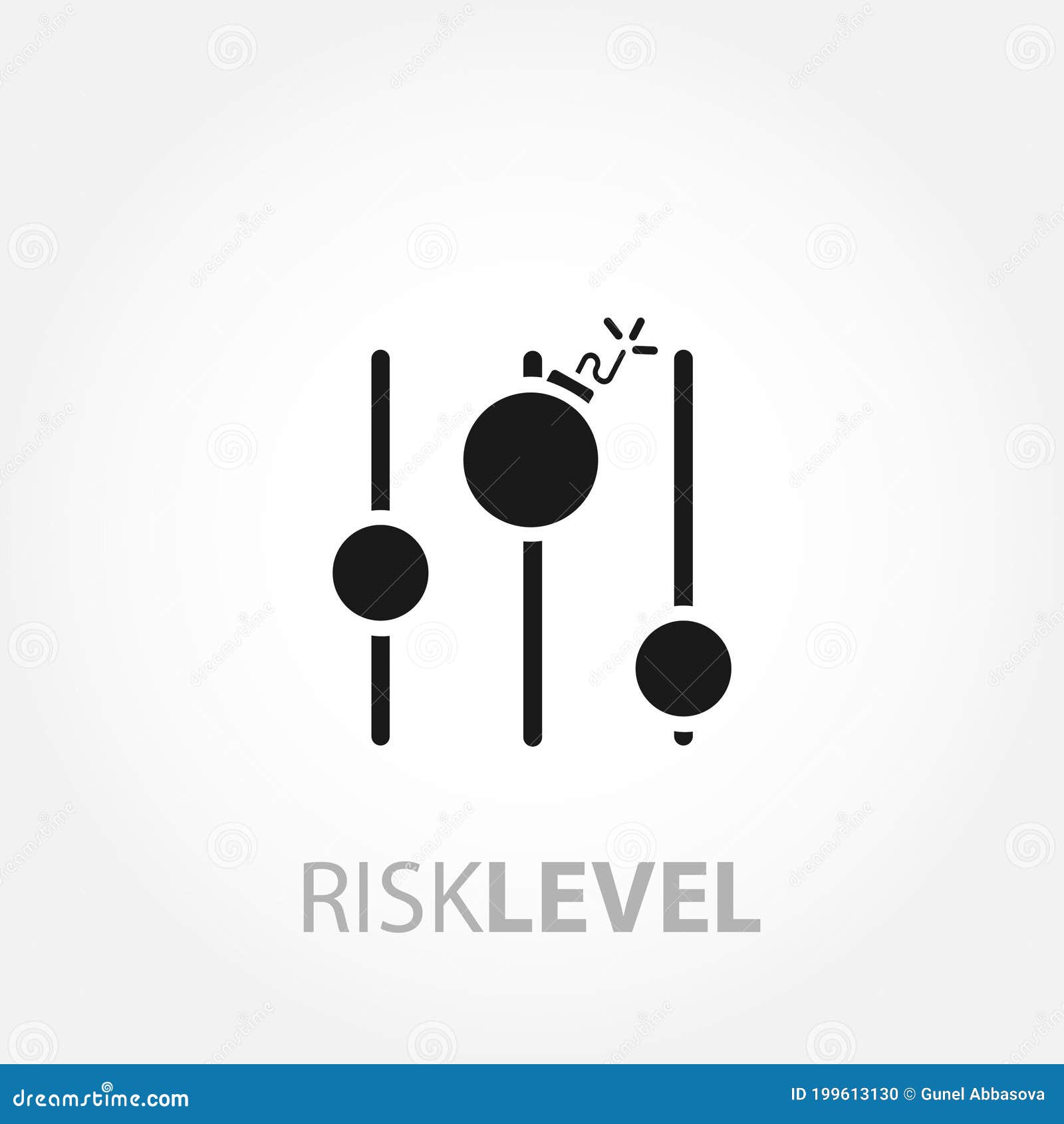 Level of Risk Icon. Simple Element Illustration Stock Vector ...
