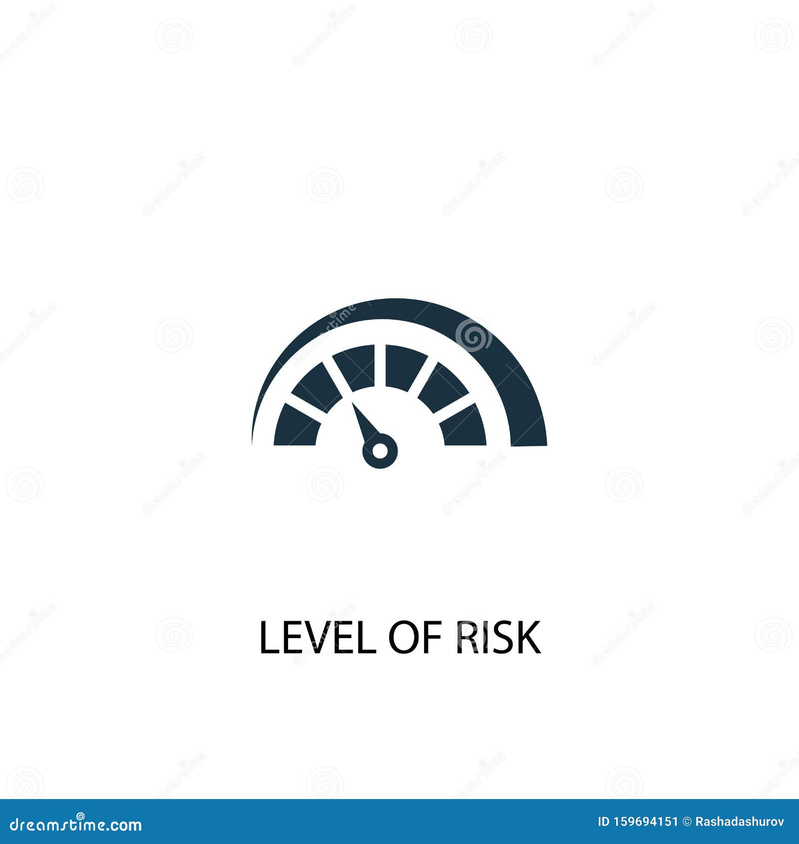 Level of Risk Icon. Simple Element Stock Vector - Illustration of high ...