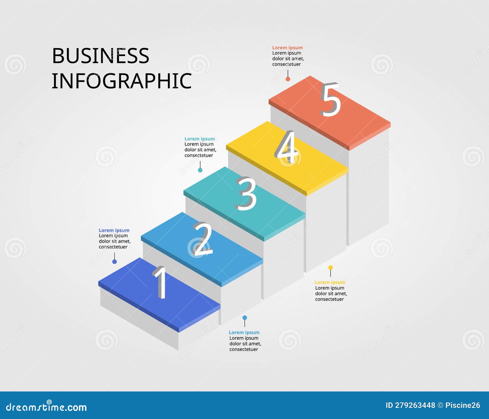 Level Template for Infographic for Presentation for 5 Element Stock ...