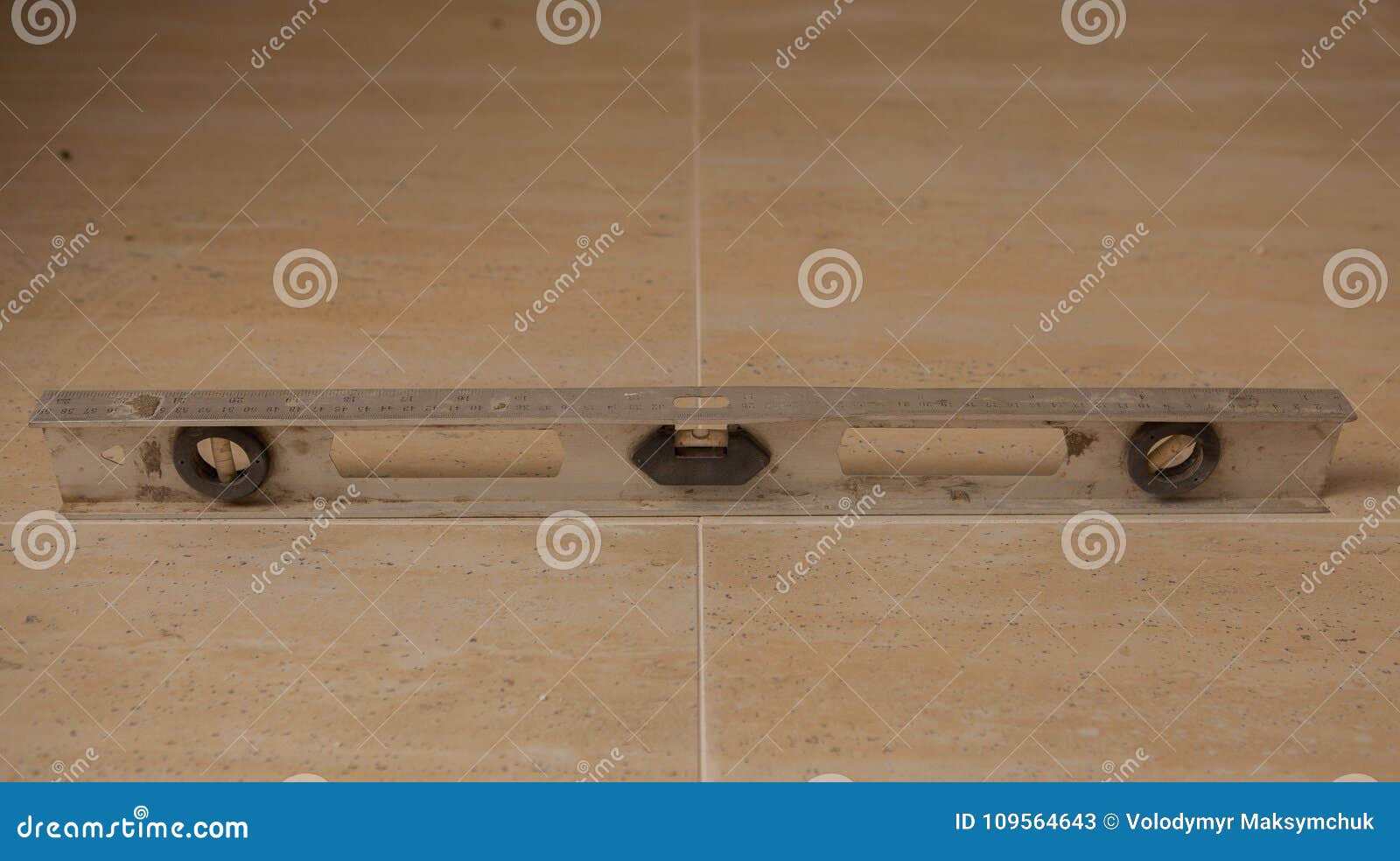 Level on the Tile, Tile Set To Void Stock Image - Image of renovation ...
