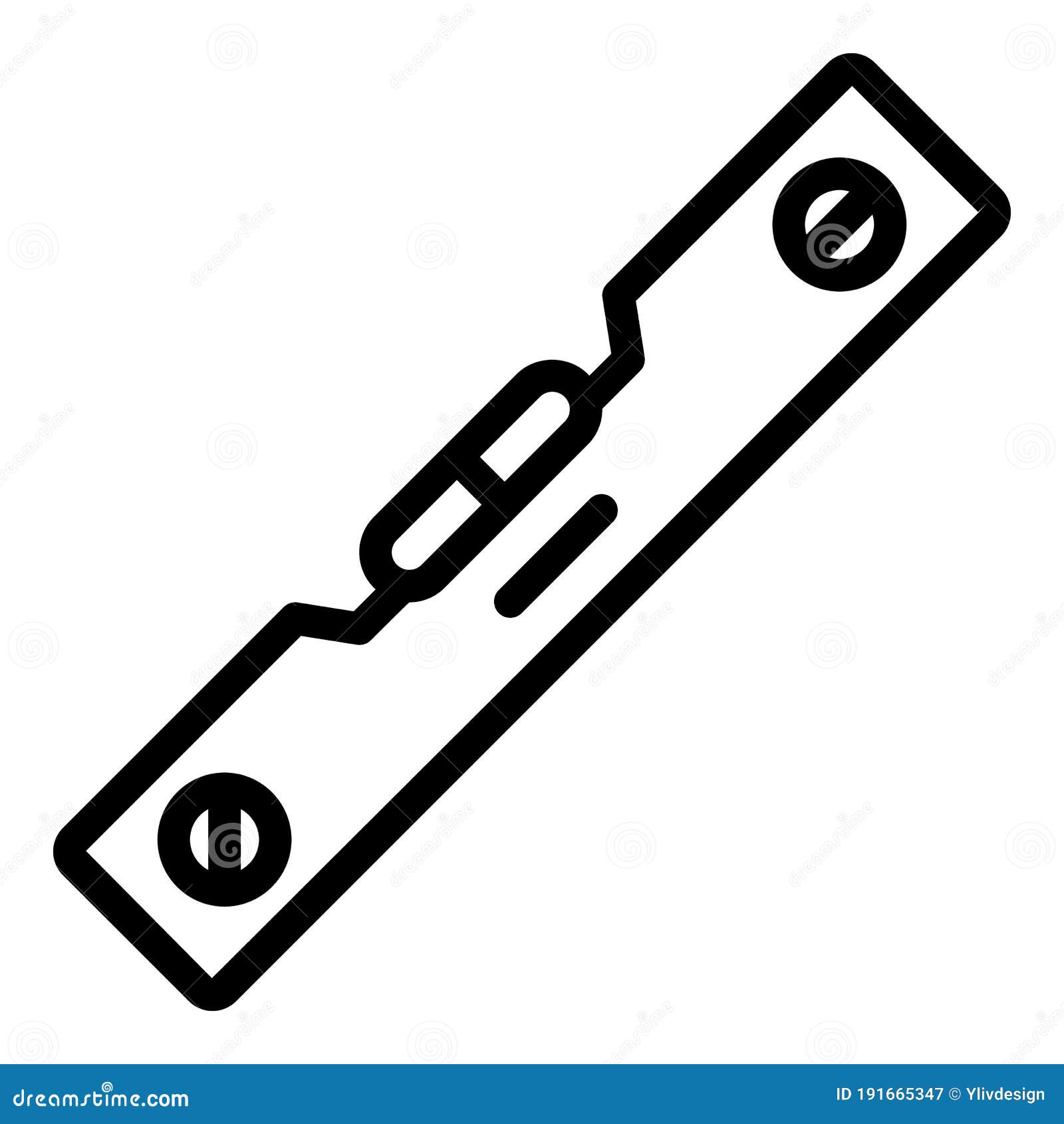 Level Tool Icon, Outline Style Stock Vector - Illustration of ...