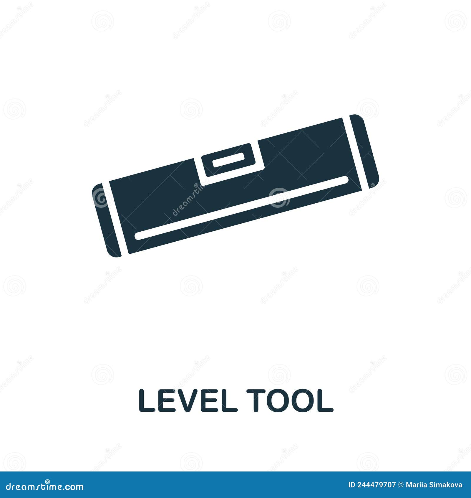 Level Tool Icon. Simple Element from Construction Collection. Creative ...