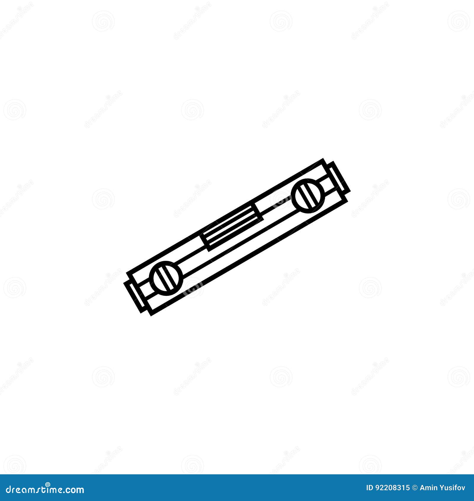 Level Tool Line Icon, Build Repair Elements Stock Vector - Illustration ...