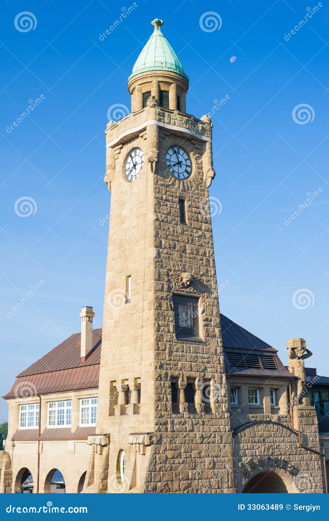 Level Tower in Hamburg Port Stock Image - Image of architecture ...