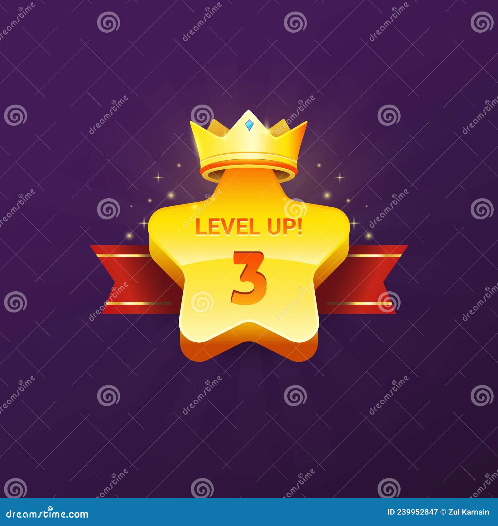 Level Up Emblem Element Game Development Vector Graphic Stock Vector ...