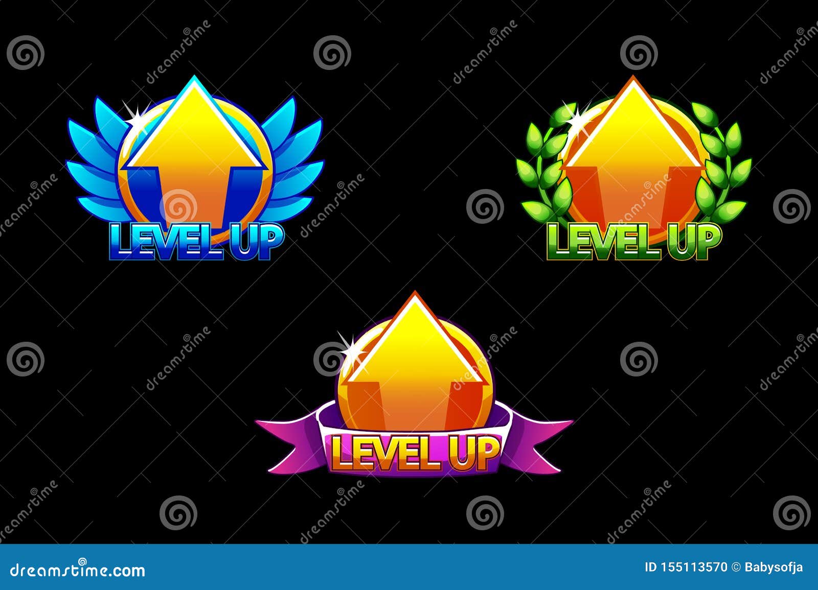 Level UP Icon, Game Icons. Graphical User Interface GUI To Build 2D ...
