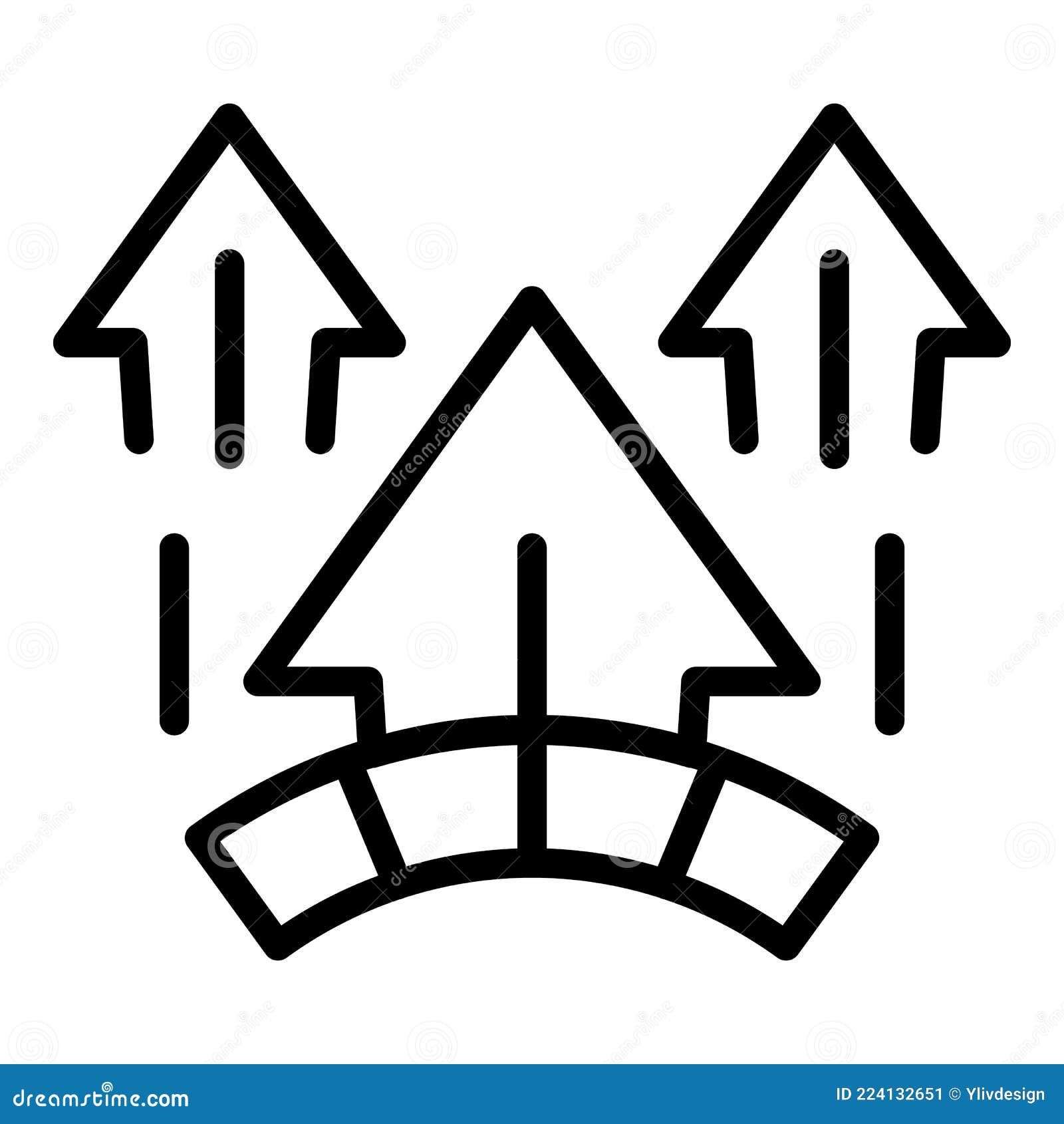 Level Up Icon Outline Vector. Game Arrow Stock Vector - Illustration of ...