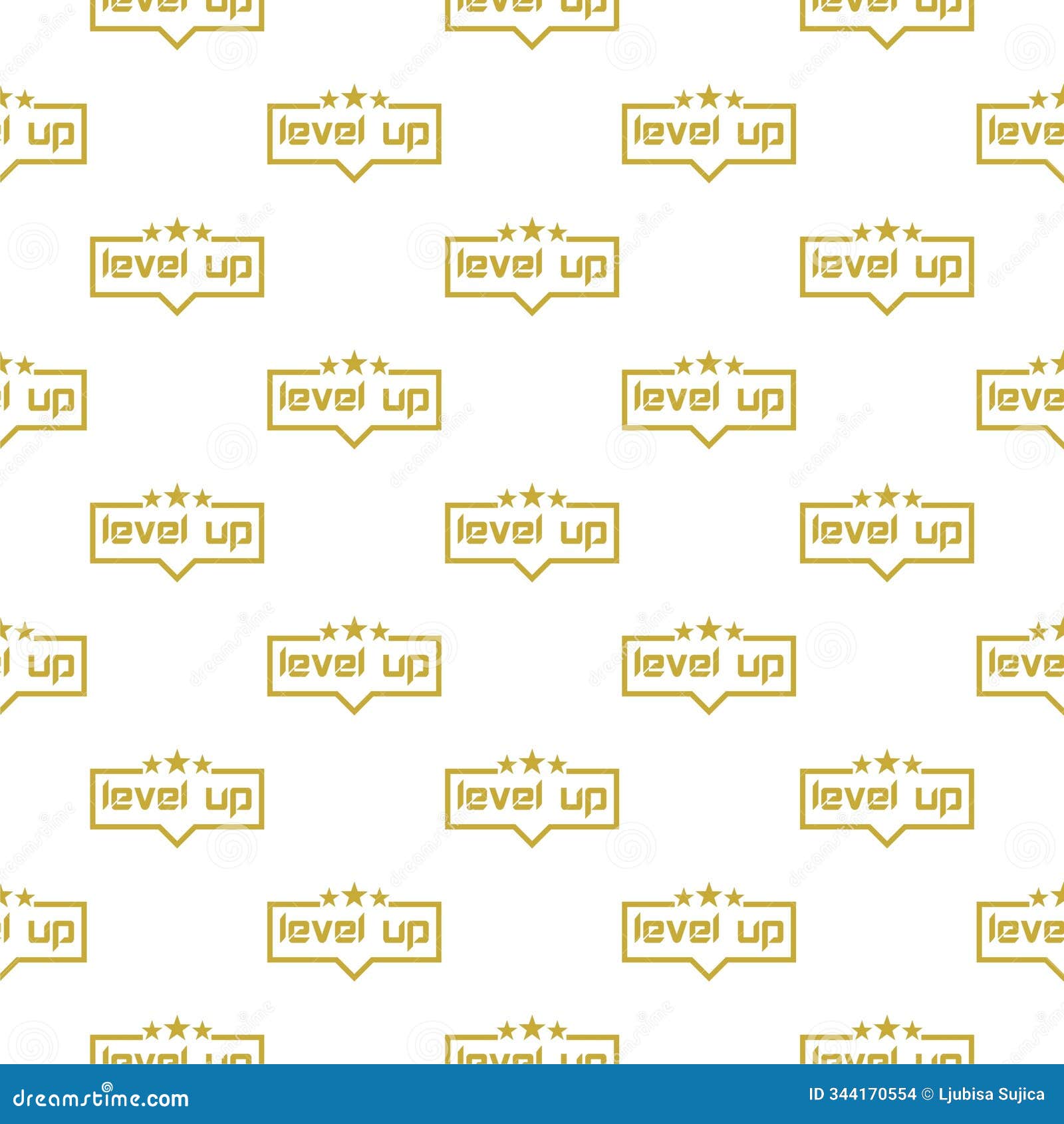 Level Up Icon Pattern Seamless Isolated on White Background Stock ...