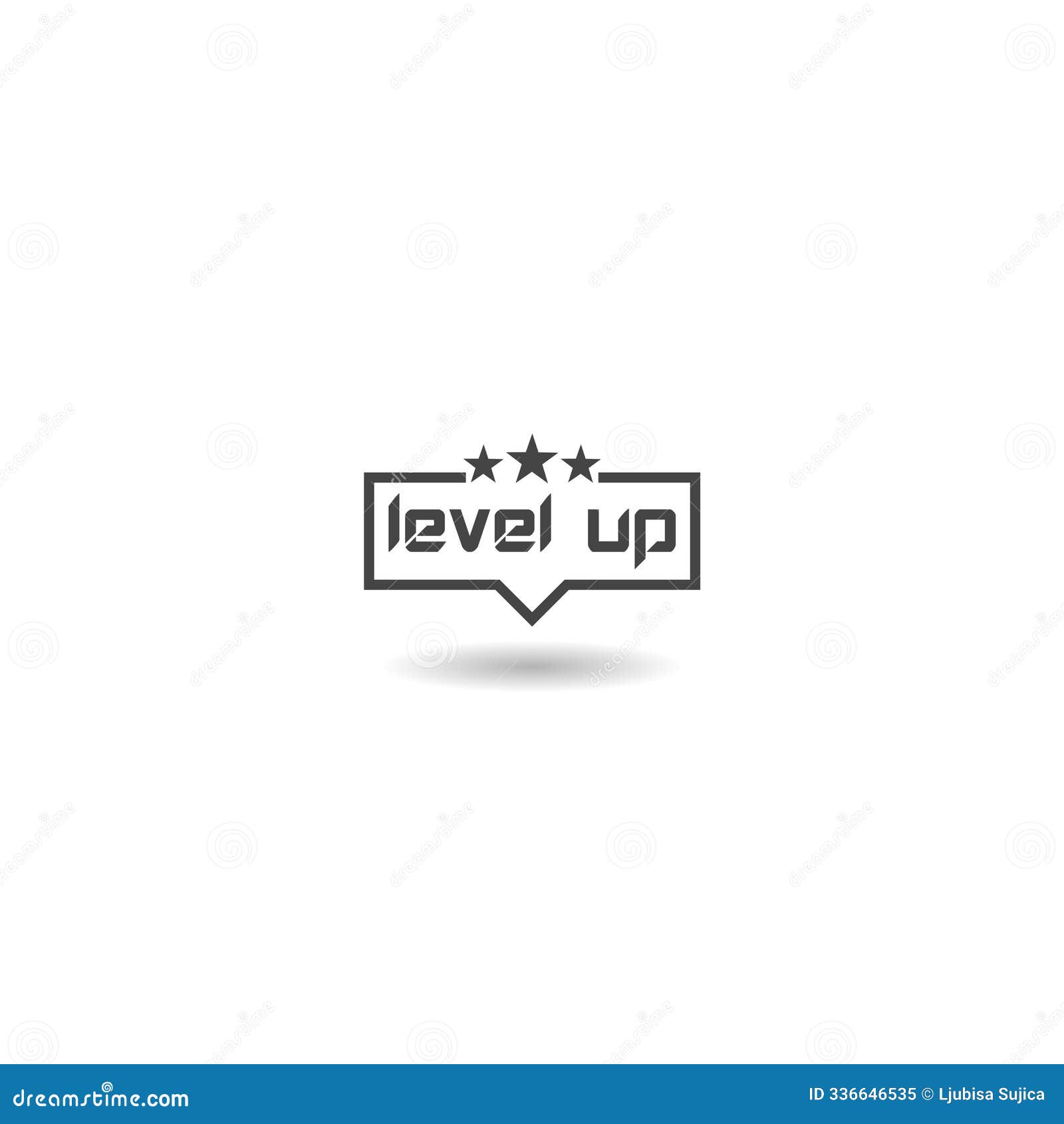 Level up icon with shadow stock illustration. Illustration of simple ...
