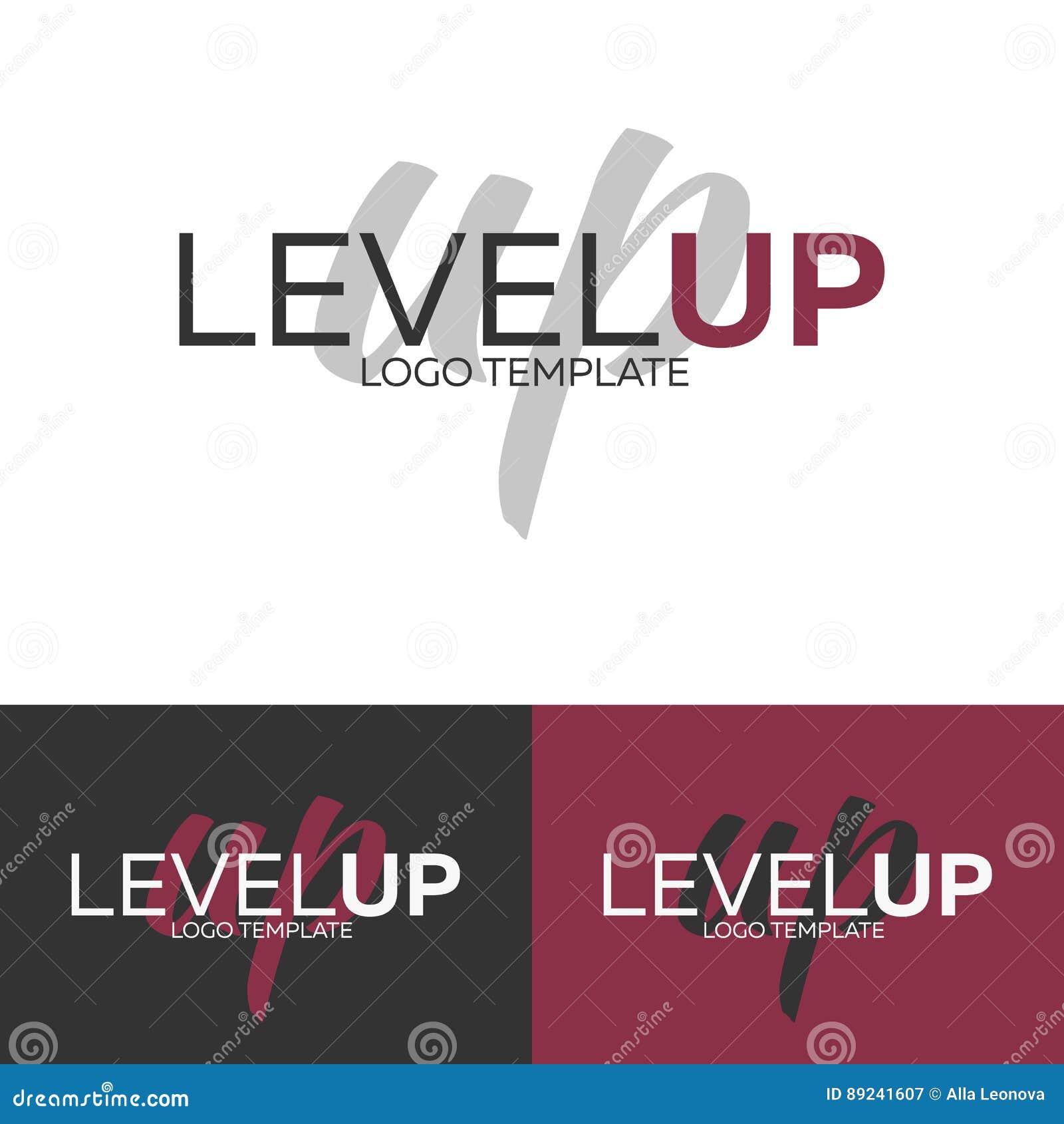 Level Up Logo. Vector Logo Template. Logotype Concept. Stock ...