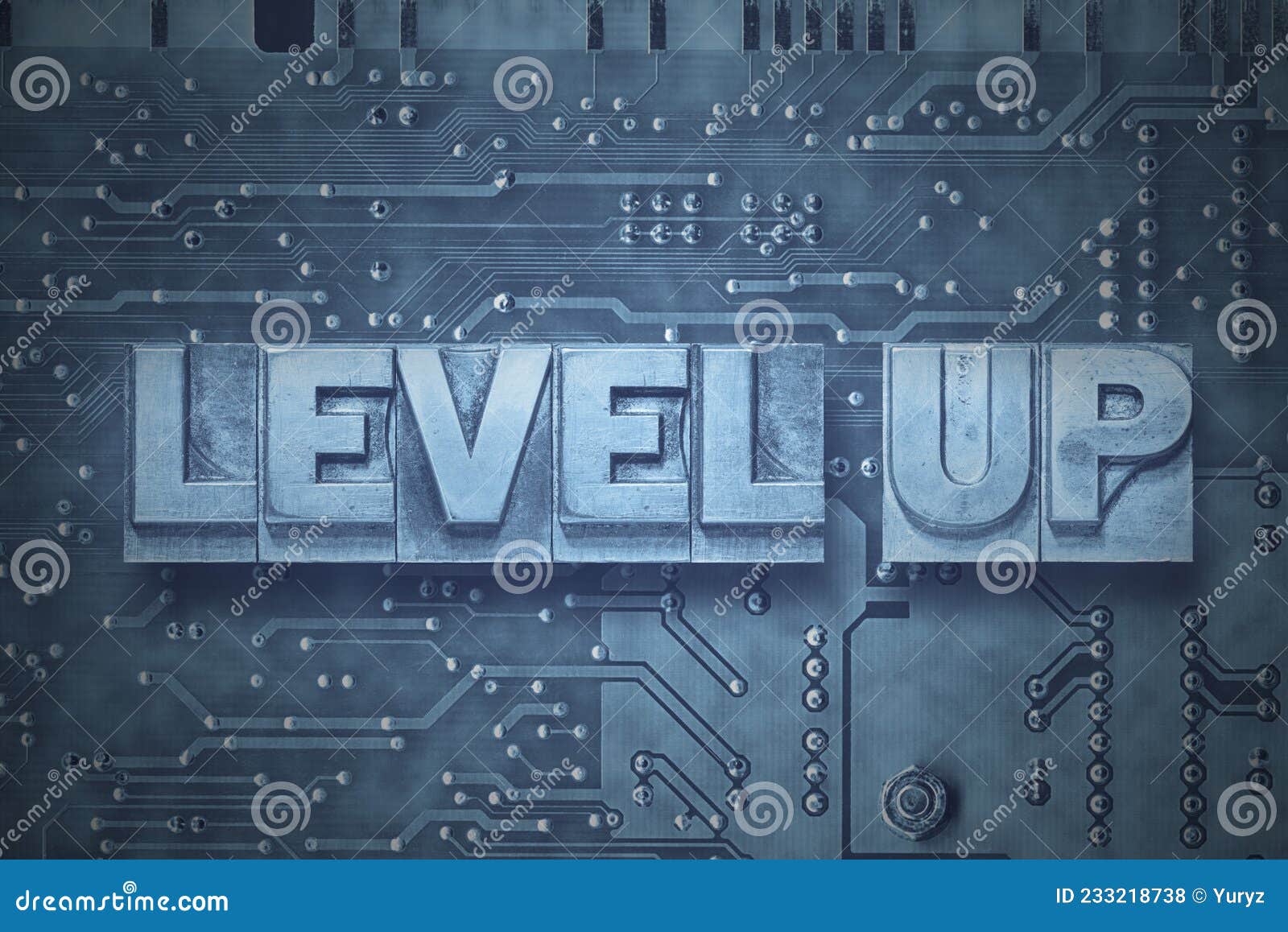 Level up - pc board stock photo. Image of phrase, game - 233218738