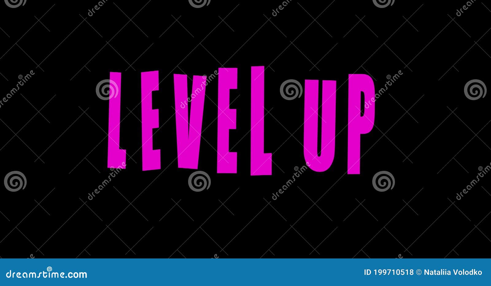 Level Up Text on Black Background. Animation Stock Footage - Video of ...