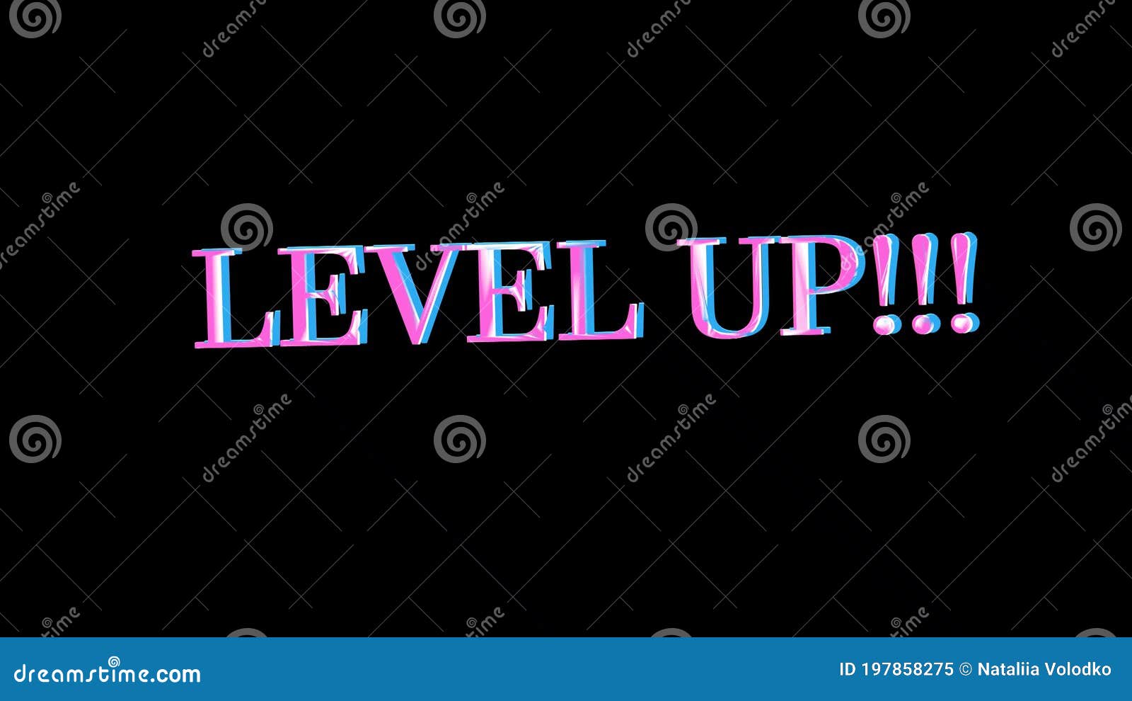Level Up Text on Black Background Stock Video - Video of cyber, design ...