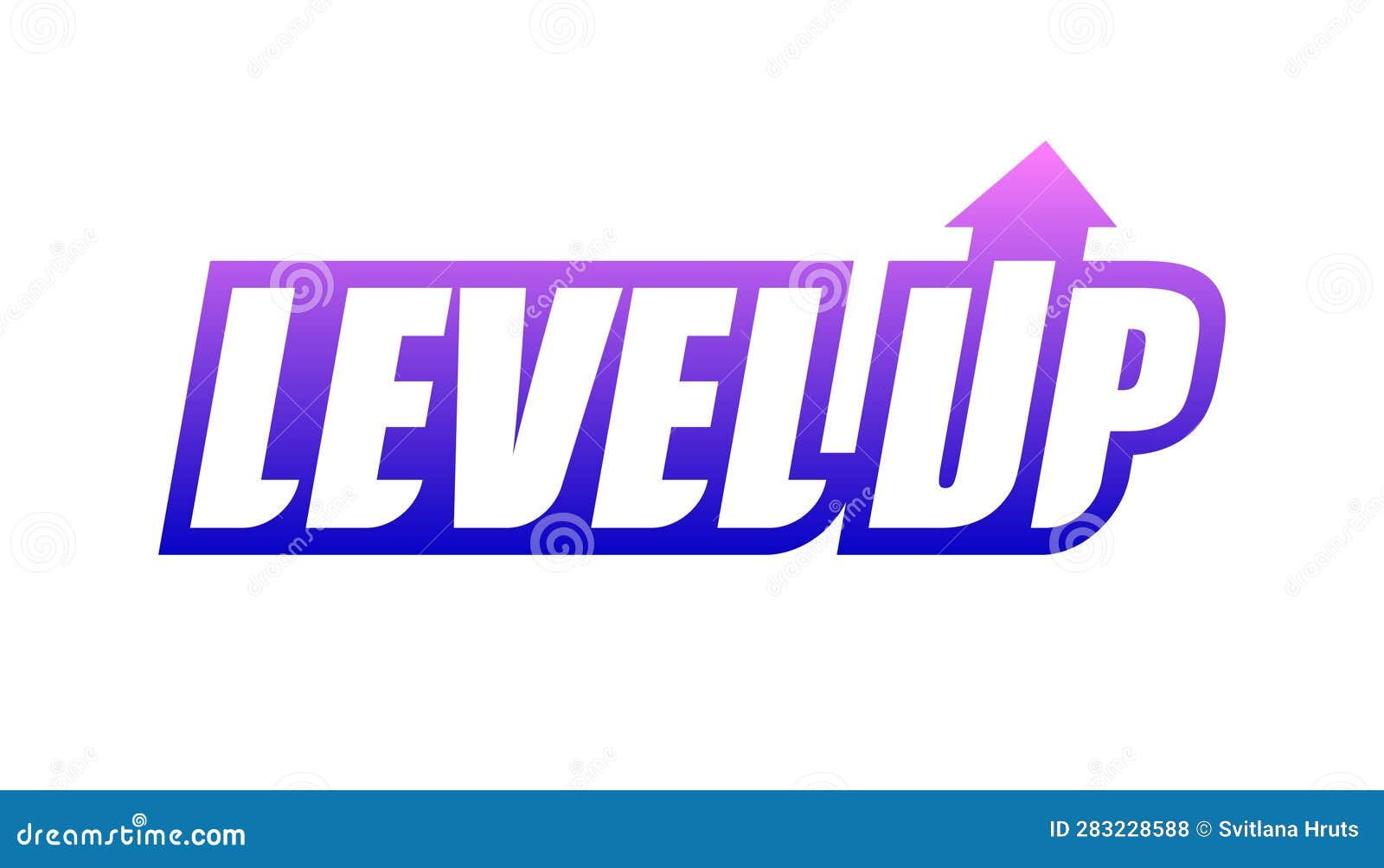 Level UP. Typography Flat Logo Design. Flat and Minimal Logo. Vector ...