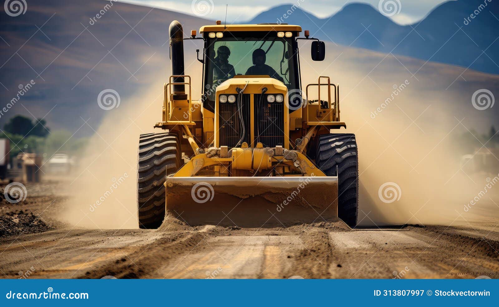 Leveling Caterpillar Construction Equipment Stock Illustration ...