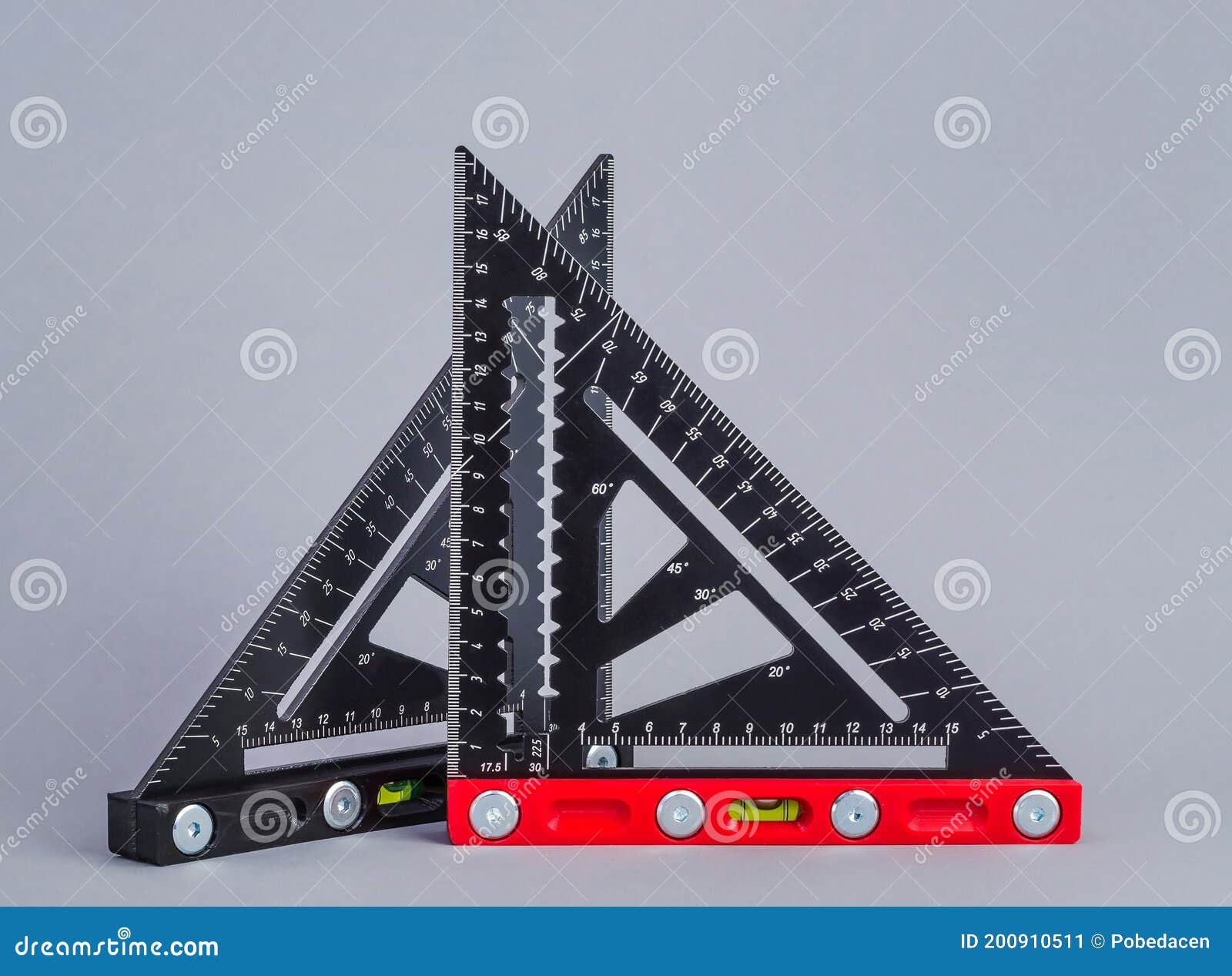 Leveling Tools, Triangular Rulers With Level For Repair And ...