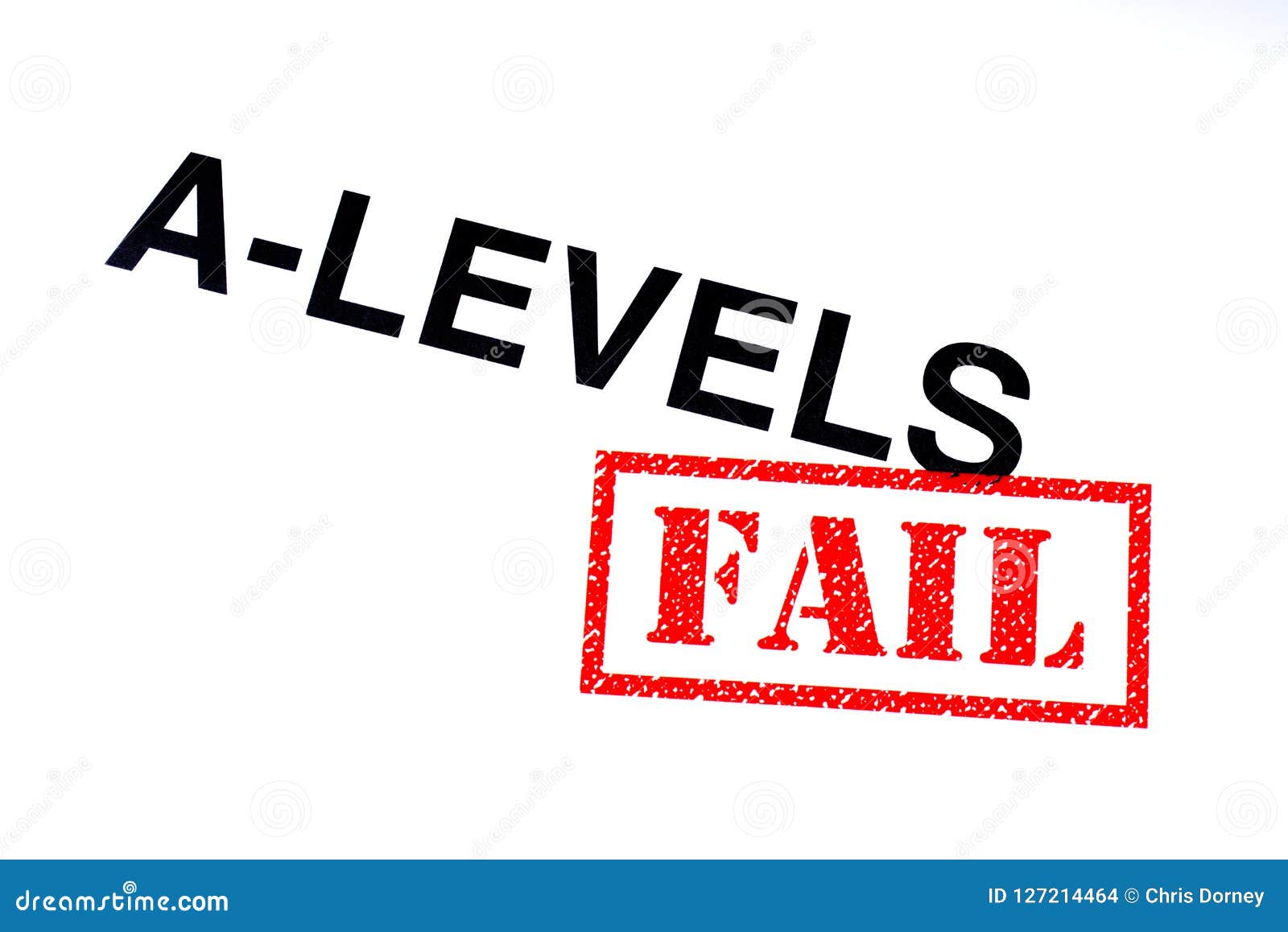 A-Levels Fail stock illustration. Illustration of heading - 127214464