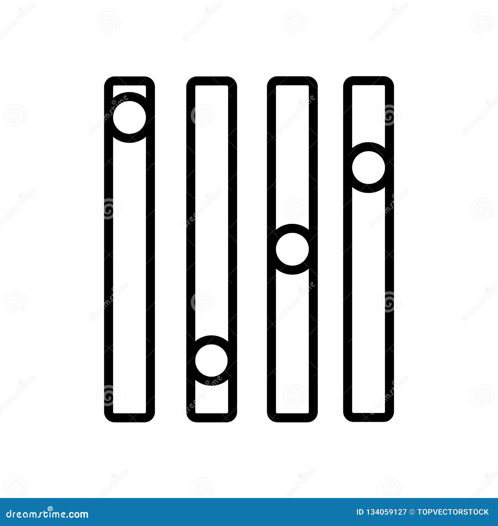 Levels Icon Vector Isolated on White Background, Levels Sign Stock ...