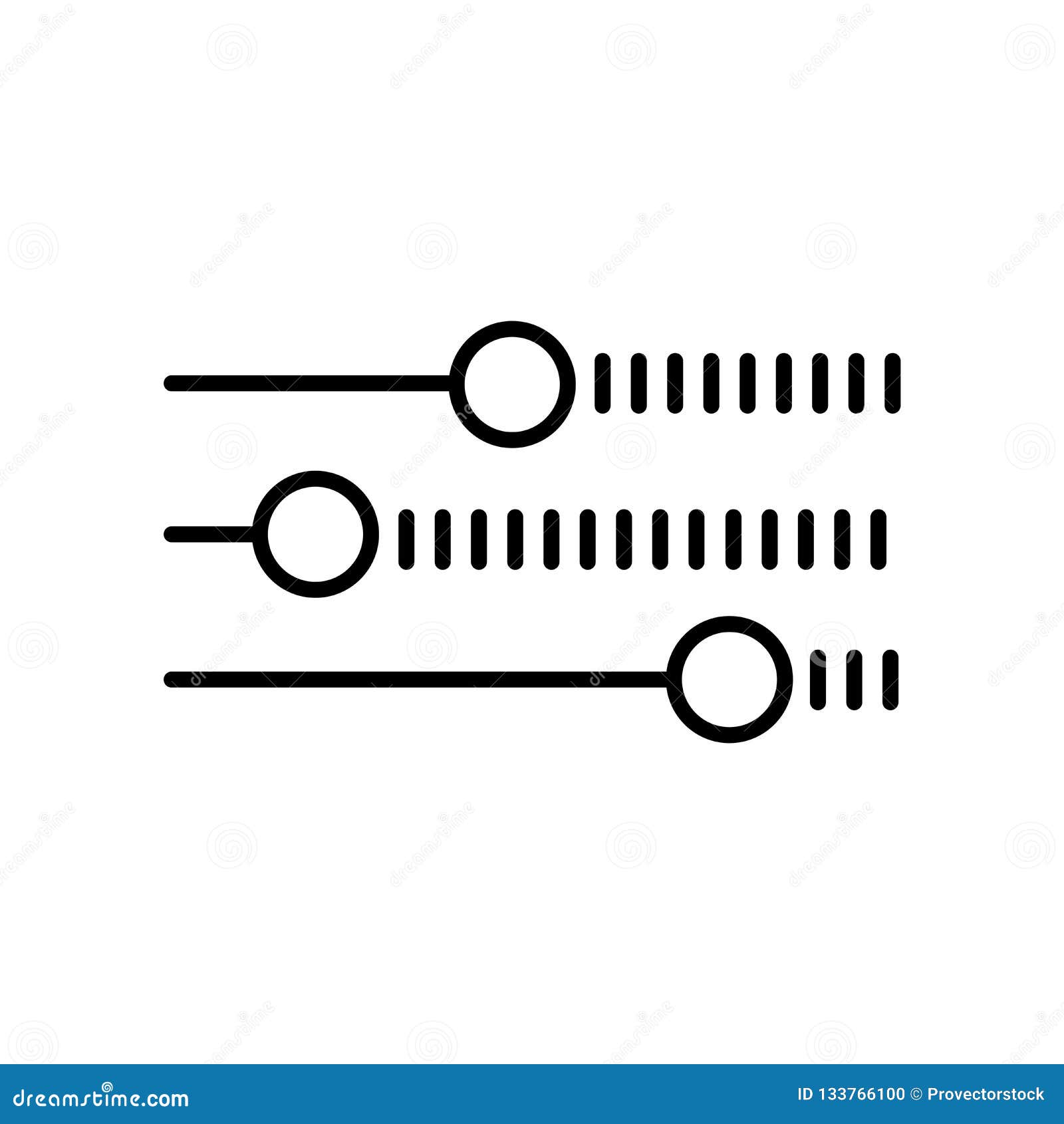 Levels Icon Vector Sign and Symbol Isolated on White Background, Levels ...