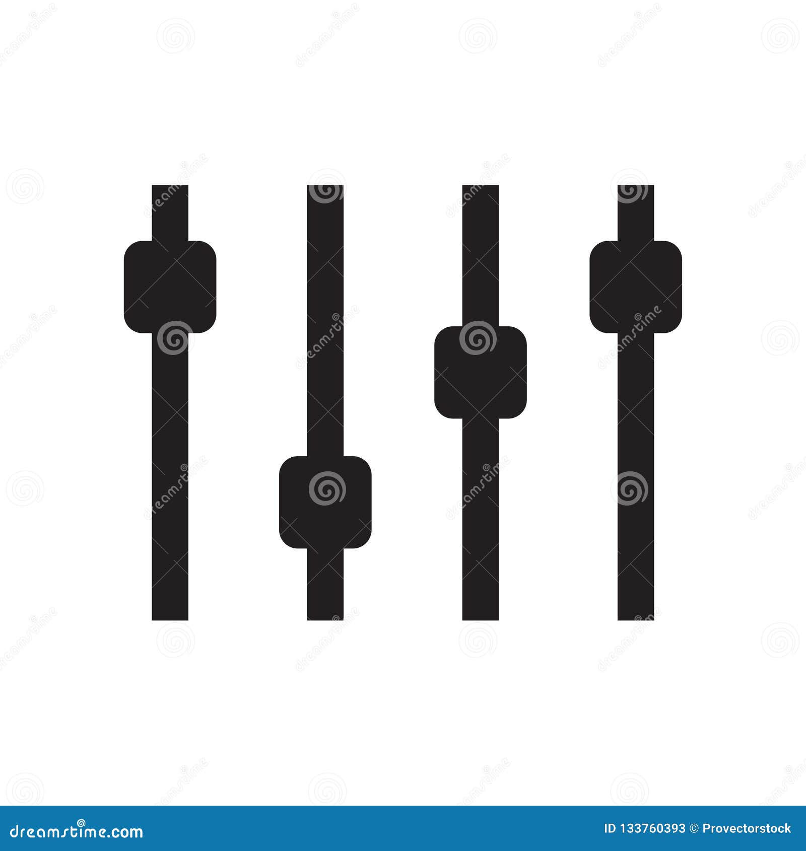 Levels Icon Vector Sign and Symbol Isolated on White Background Stock ...