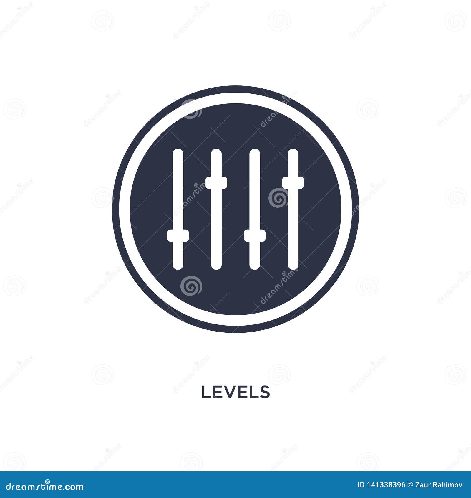 Levels Icon on White Background. Simple Element Illustration from ...