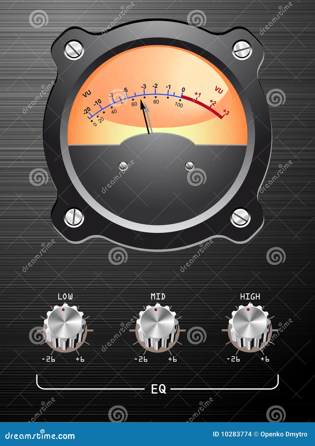 Levels meter stock vector. Illustration of gray, industry - 10283774