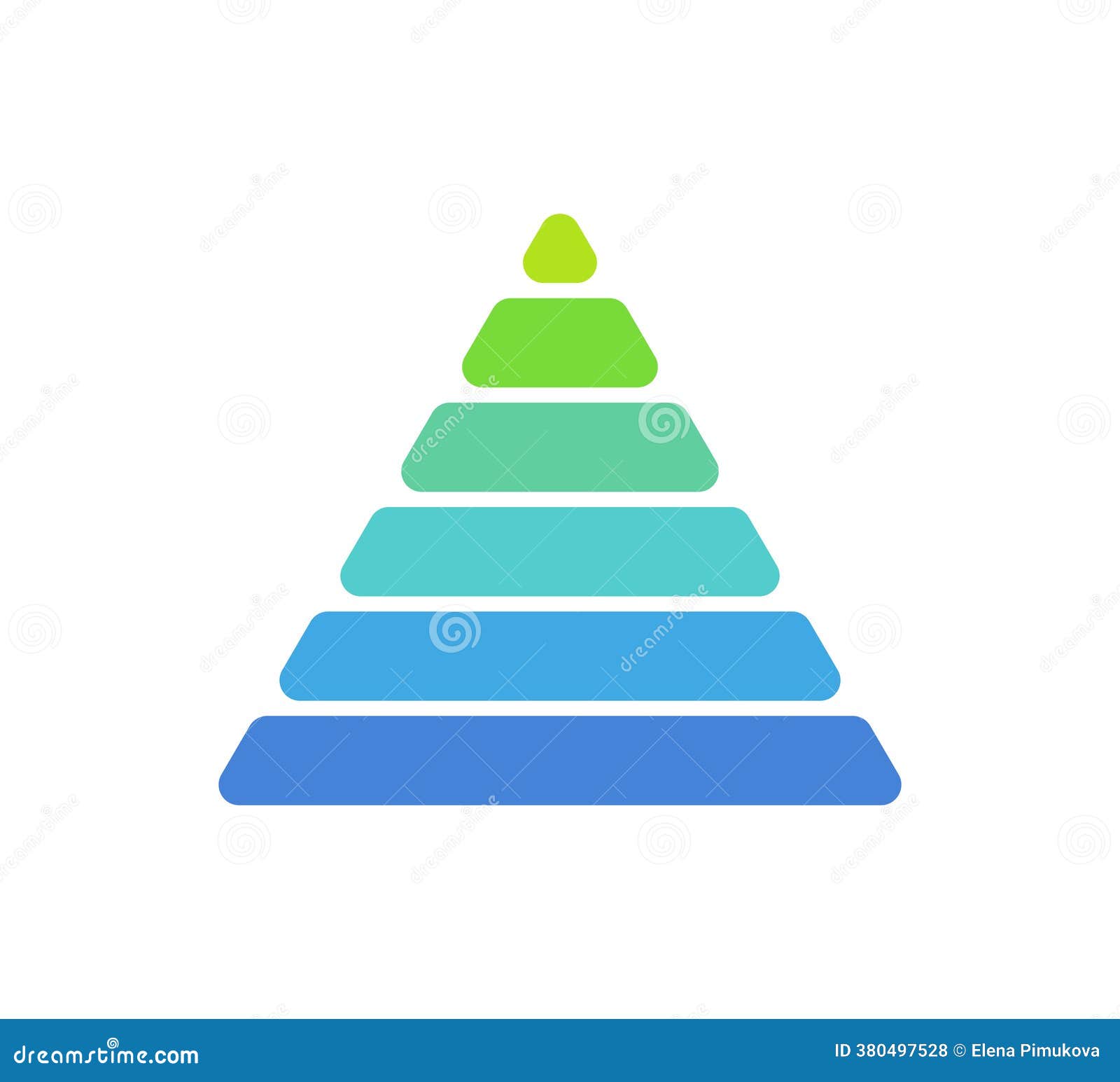 Levels Of Triangular Pyramid. Triangle Pyramid Chart. Maslow Layer ...