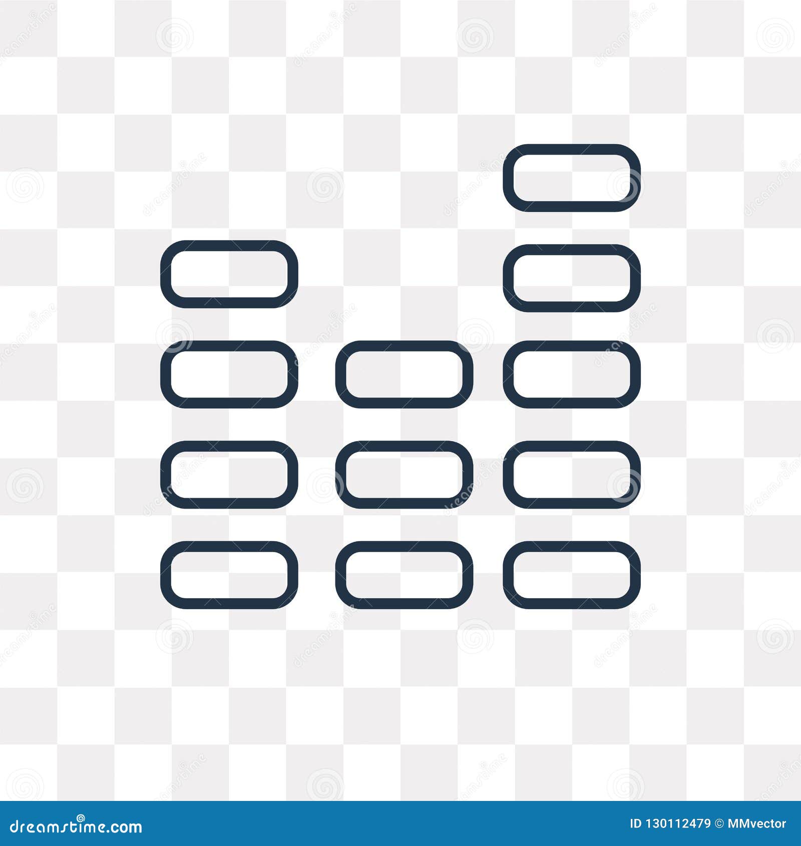 Levels Vector Icon Isolated On Transparent Background, Linear Le ...