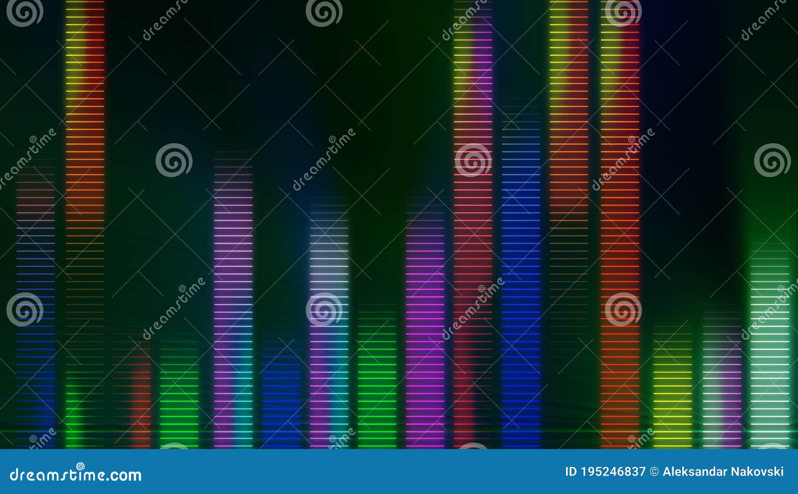 Levels Vu Audio Led Level Meter Stock Illustration - Illustration of ...