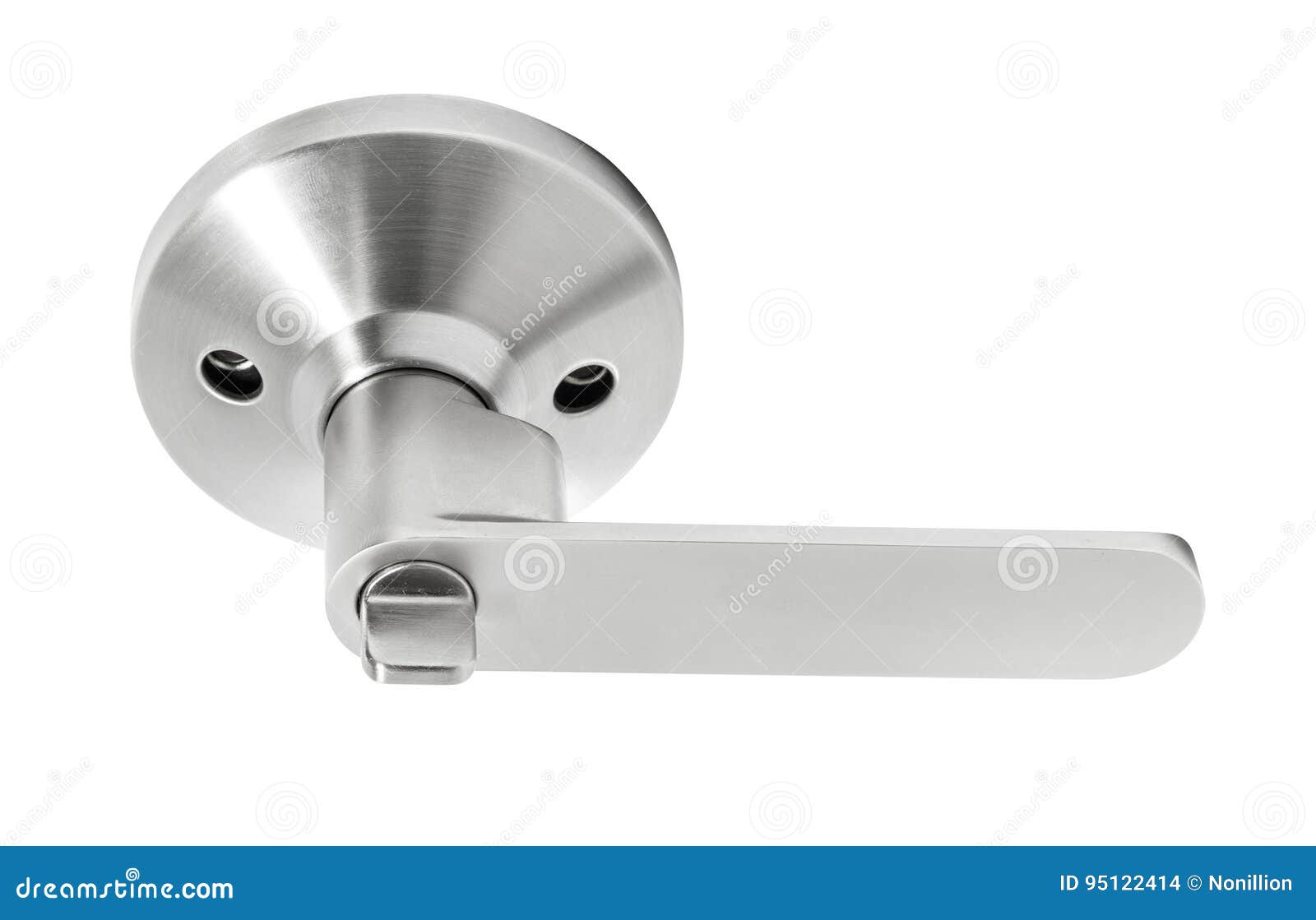 Lever handle door lock stock photo. Image of lock, metal - 95122414